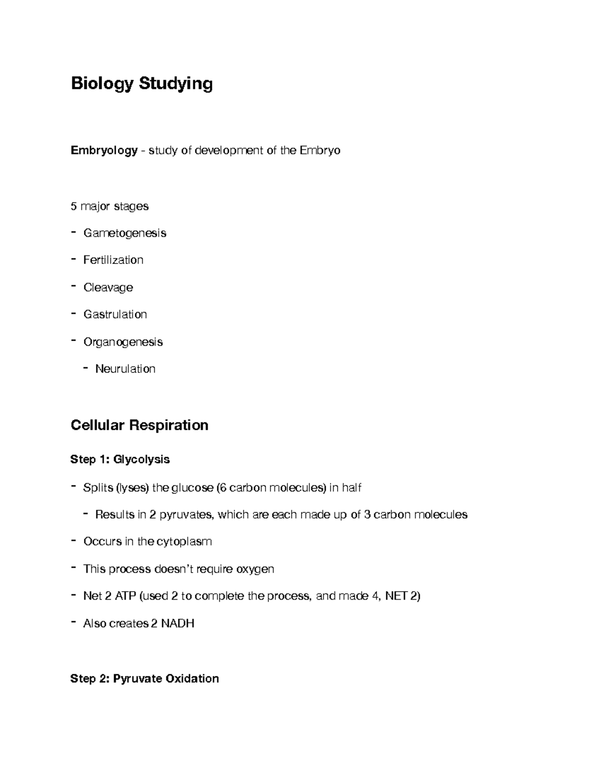 Biology Studying - Biology Studying Embryology - study of development ...