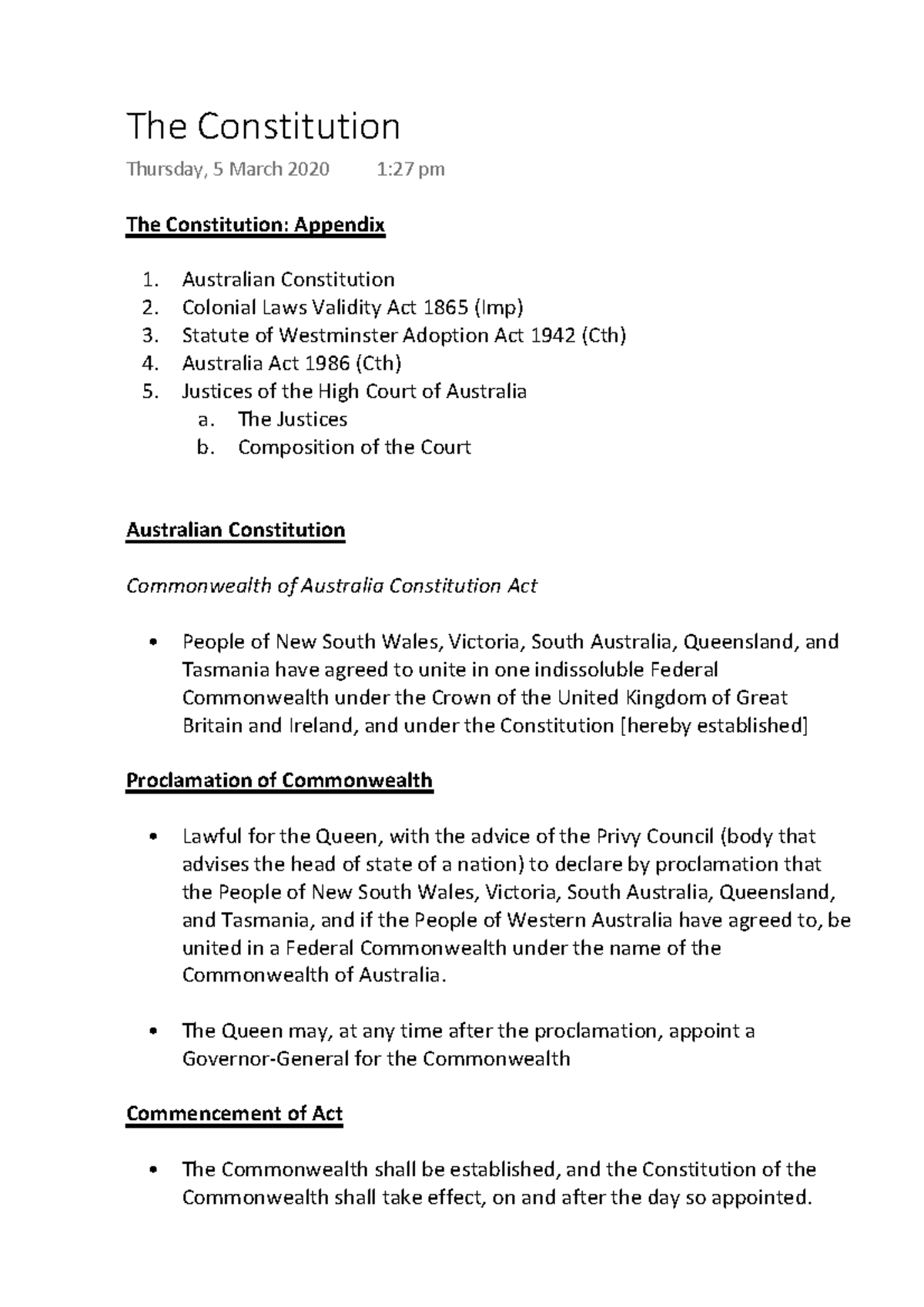 The Constitution - The Justices b. Composition of the Court 5 ...