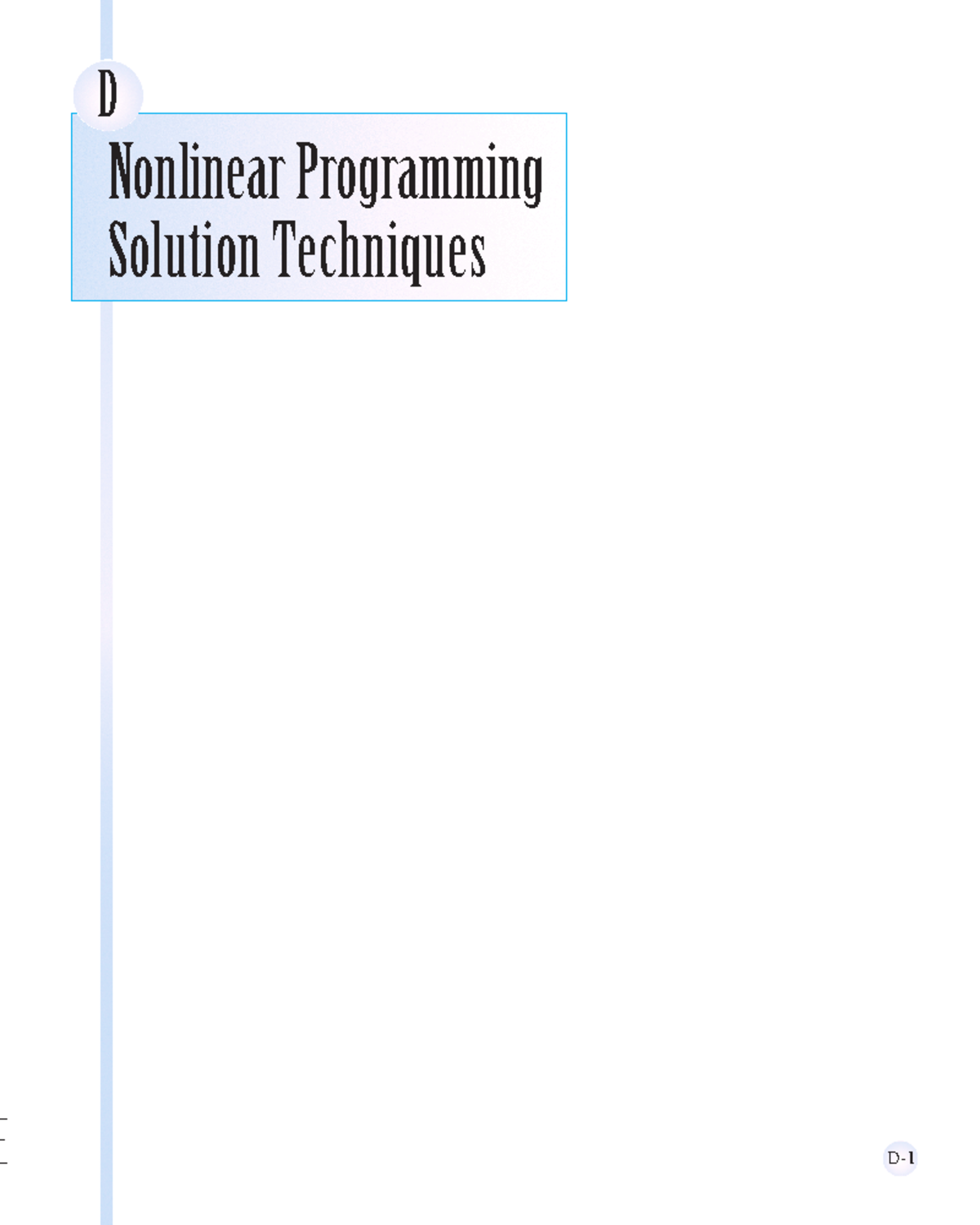 Optimizacion no lineal - D Nonlinear Programming Solution Techniques D ...