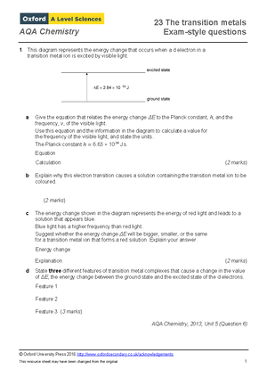 IAL Chemistry 2018 Data booklet Issue 1 March 2019 - Pearson Edexcel ...