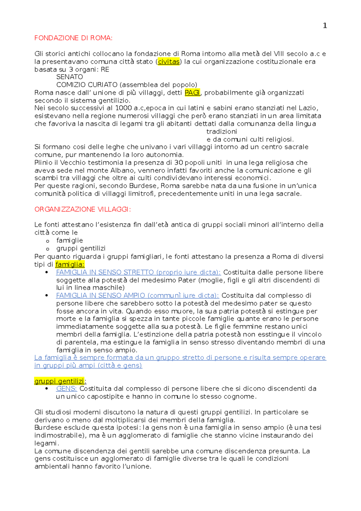 Schema - appunti fino alla monarchia etrusca di storia romana ...