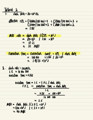 Tutorial 5 - Tutorial 5: WRES1201 – Computer System Architecture What ...