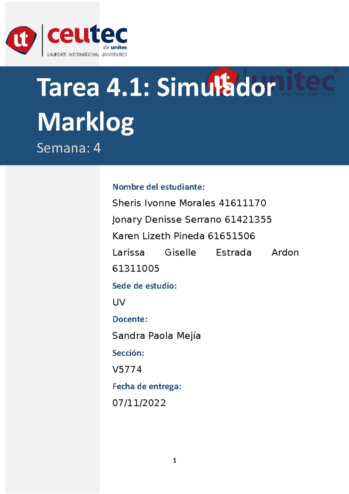 Informe#2 - nbn - Nombre del estudiante: Sheris Ivonne Morales 41611170 ...