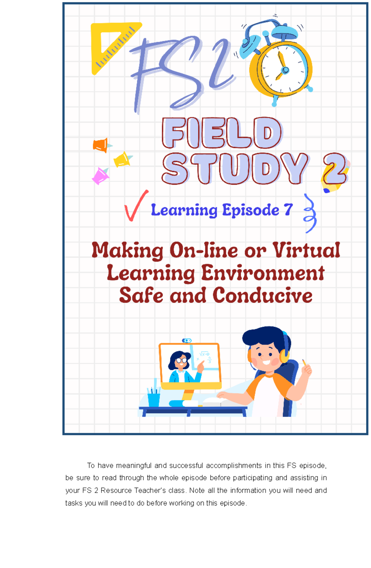 Edited FS2 Episode 7 - To have meaningful and successful accomplishments in this FS episode, be ...