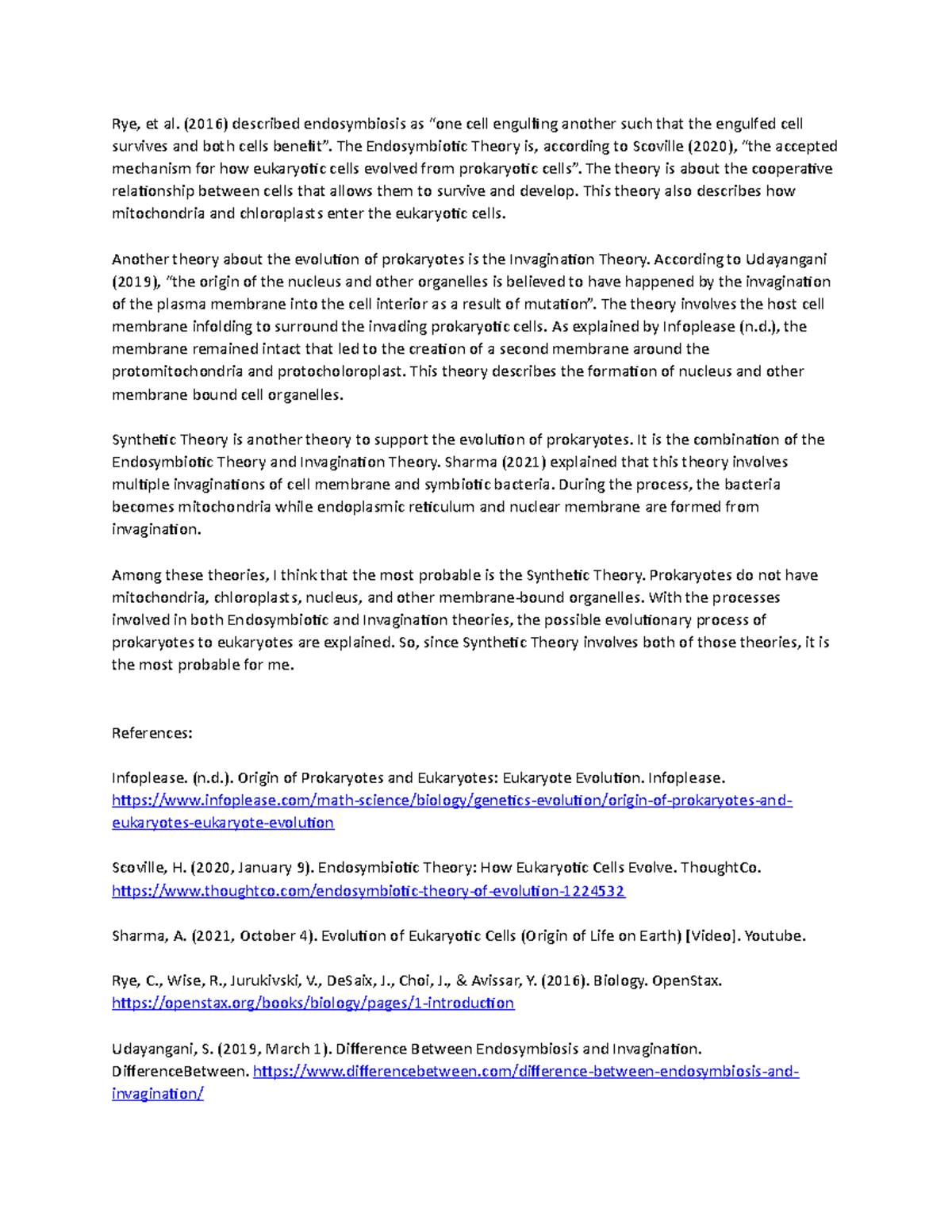 Introduction to Biology 2 UNIT 3 Discussion Assignment 422 ...