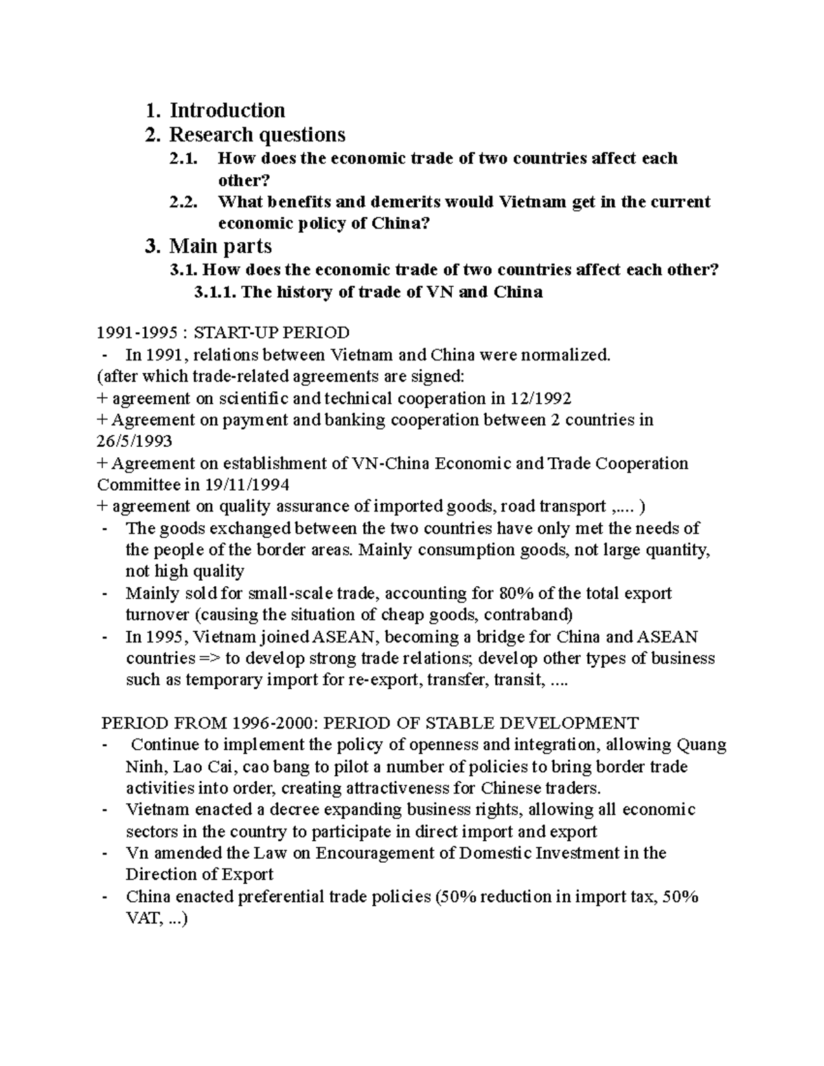 KTQT - Bài giải - 1. Introduction 2. Research questions How does the ...