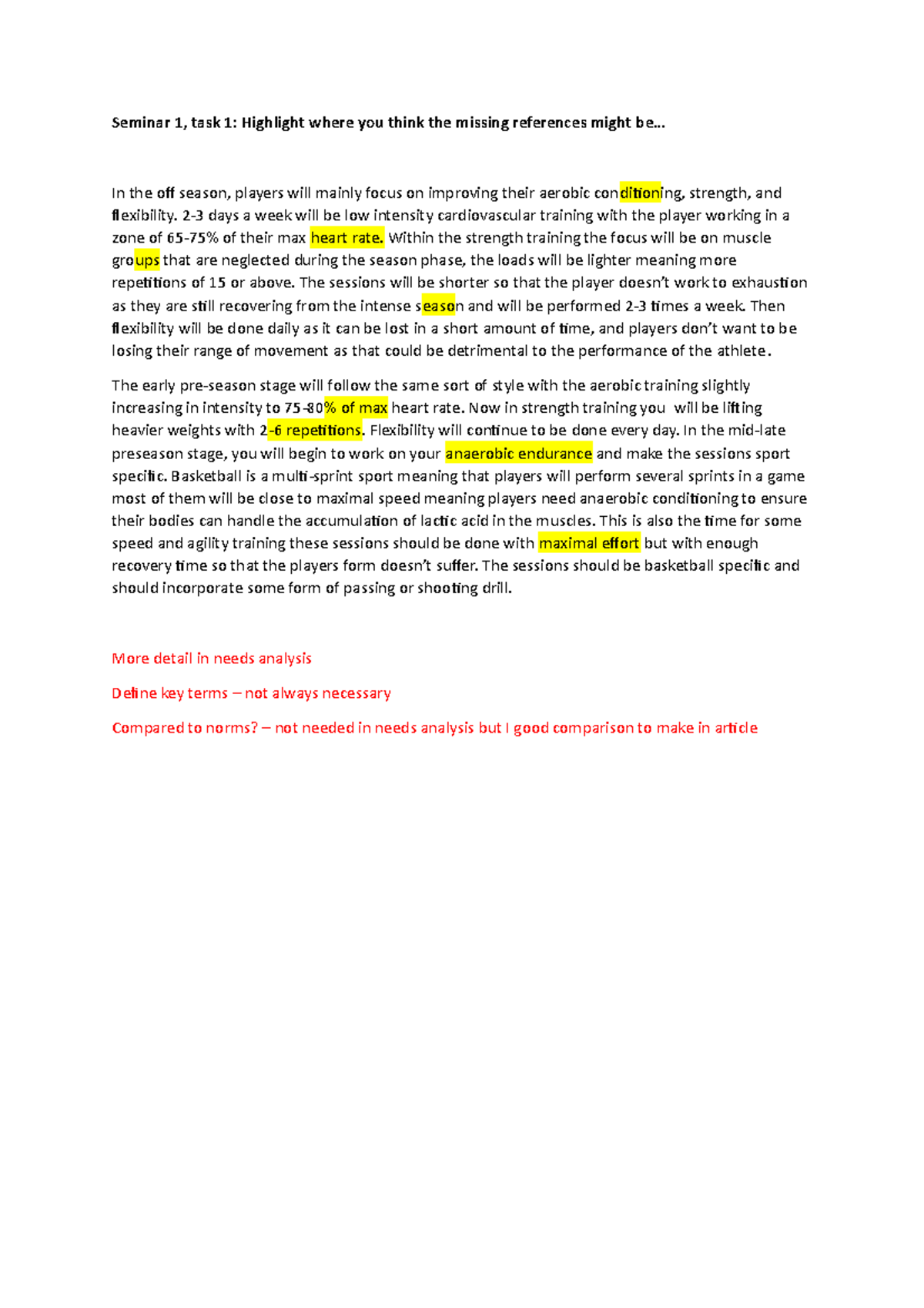 Seminar 1 TASK 1 8 - Seminar 1, task 1: Highlight where you think the missing references might ...