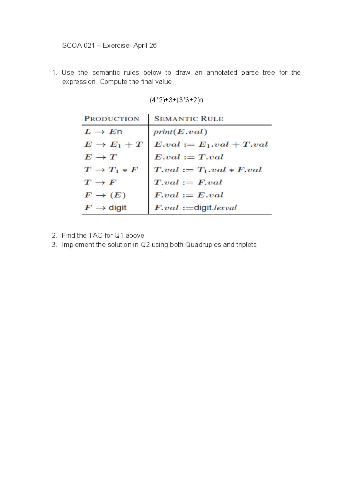 Practice questions-2 - ghg - scoa021 - SCOA 021 – Exercise- April 26 ...