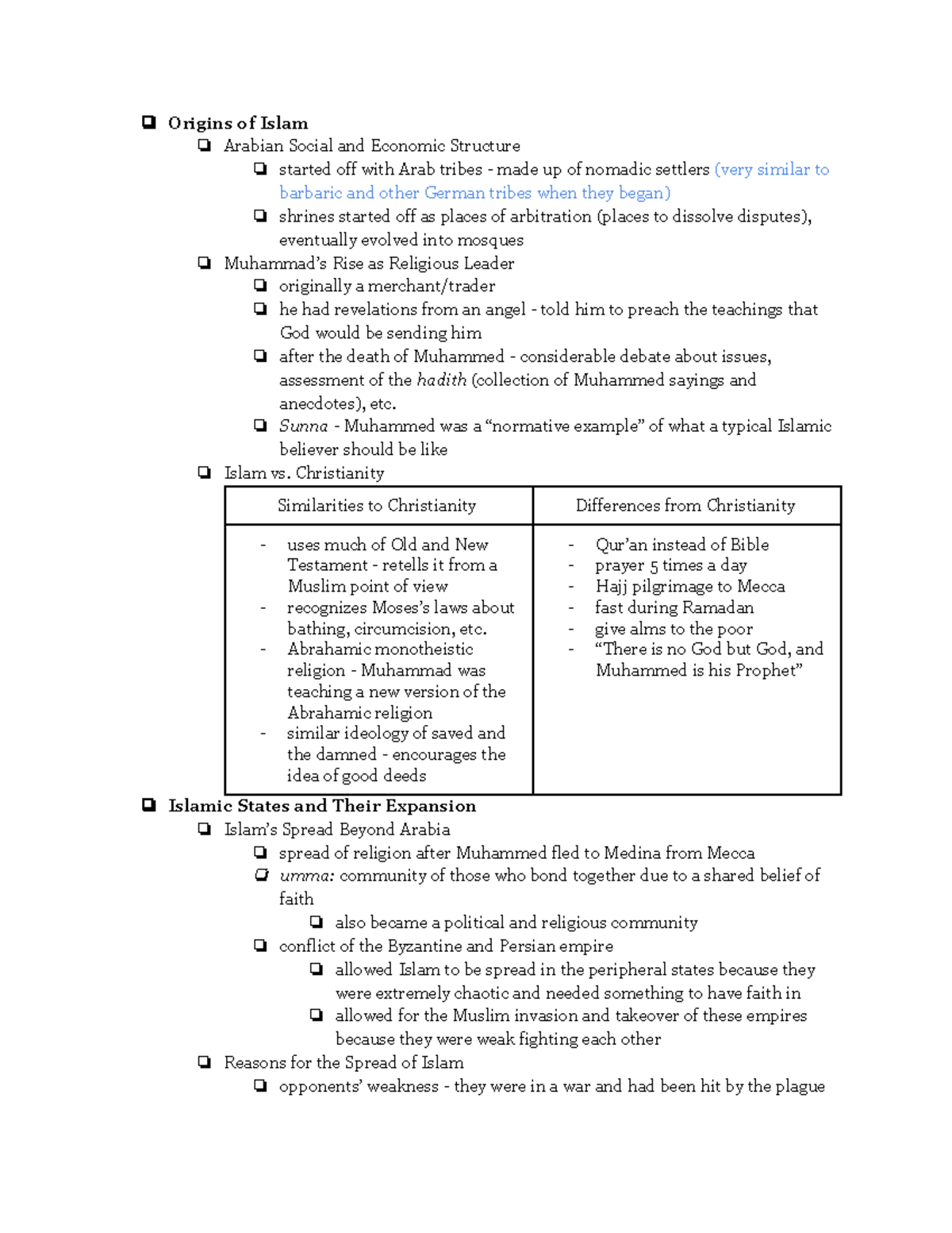 MMW 12 Development Of The Islamic State And Muslim Society Origins Of