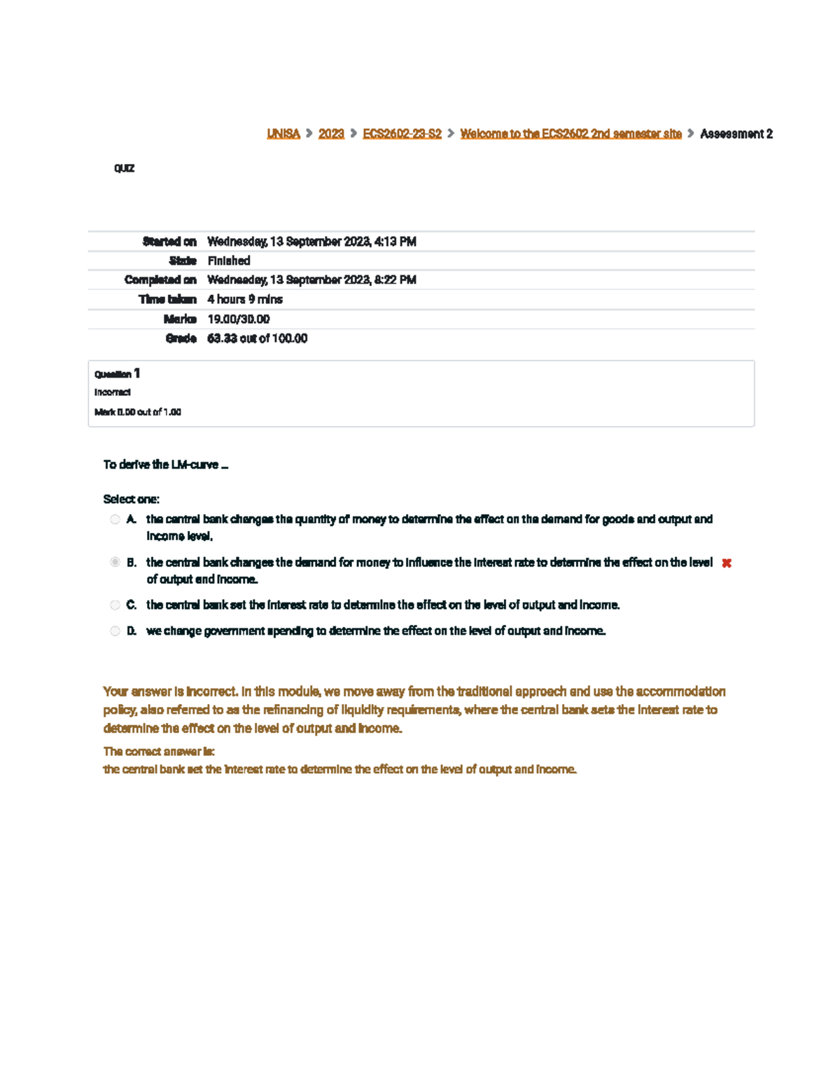 Assessment 2 - ecs2602 - Studocu