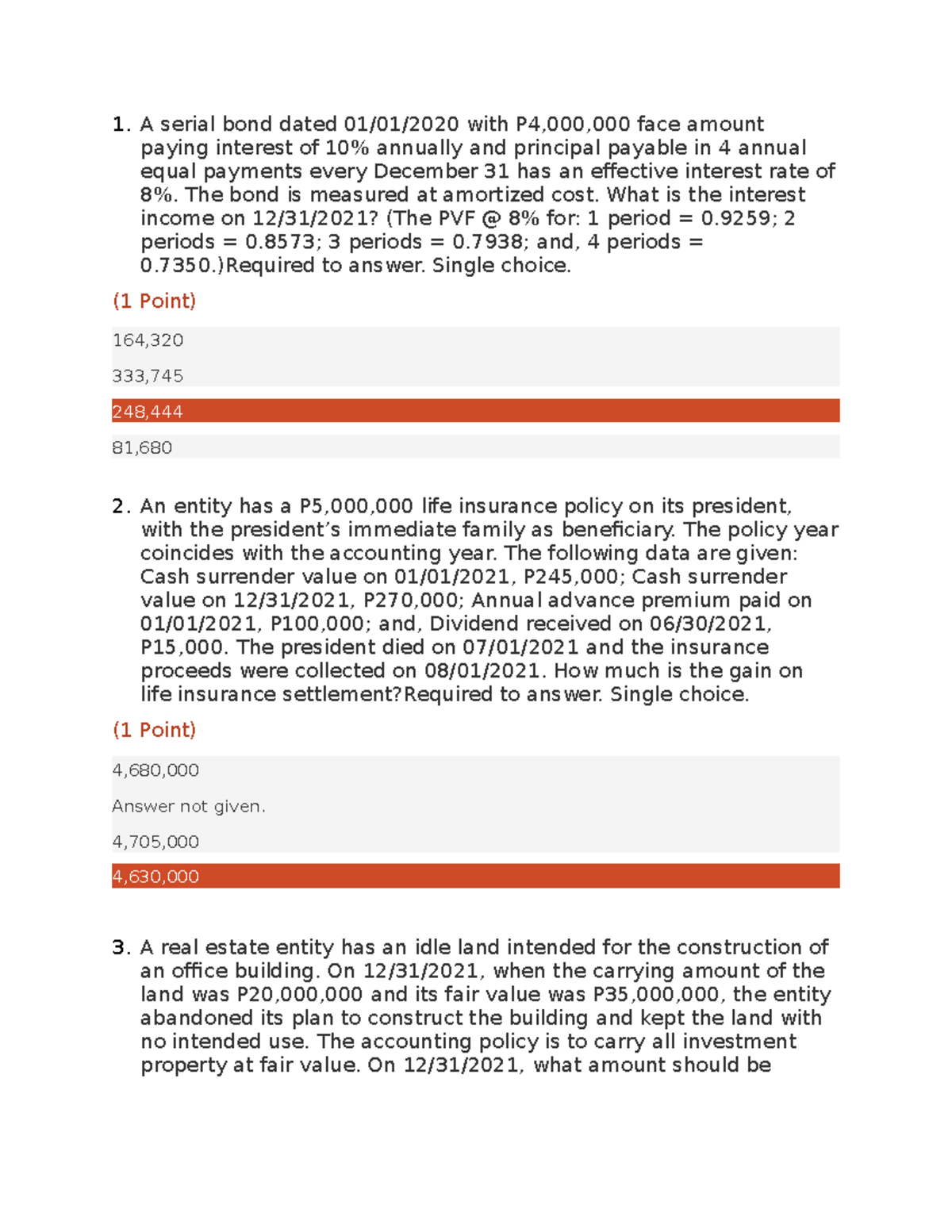 FAR 1 QUIZ 2 - This material includes theories and some problems that ...