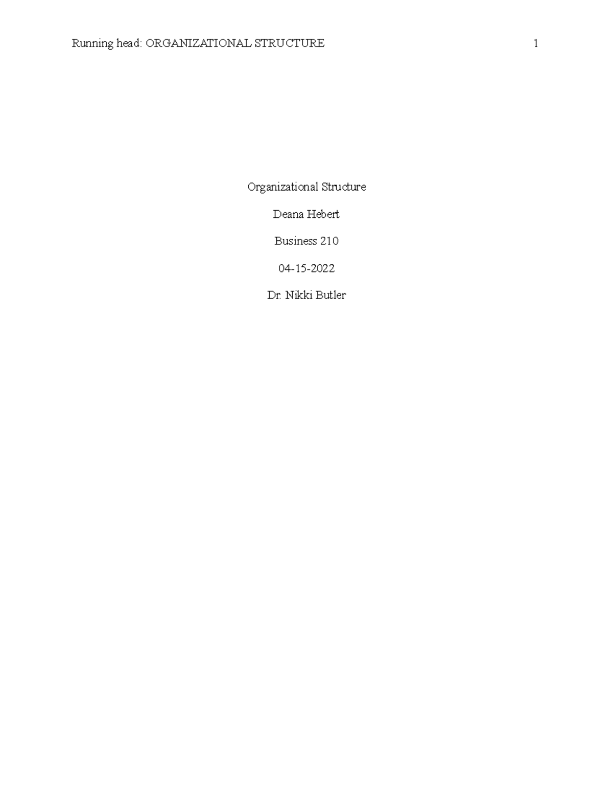 BUS 6-3 - this is module 6 assignment number 3. - Running head ...