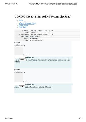W3 Lesson 3 - Microcontroller Basics - CPE6354 – Embedded Systems Lesson 3 – Microcontroller ...