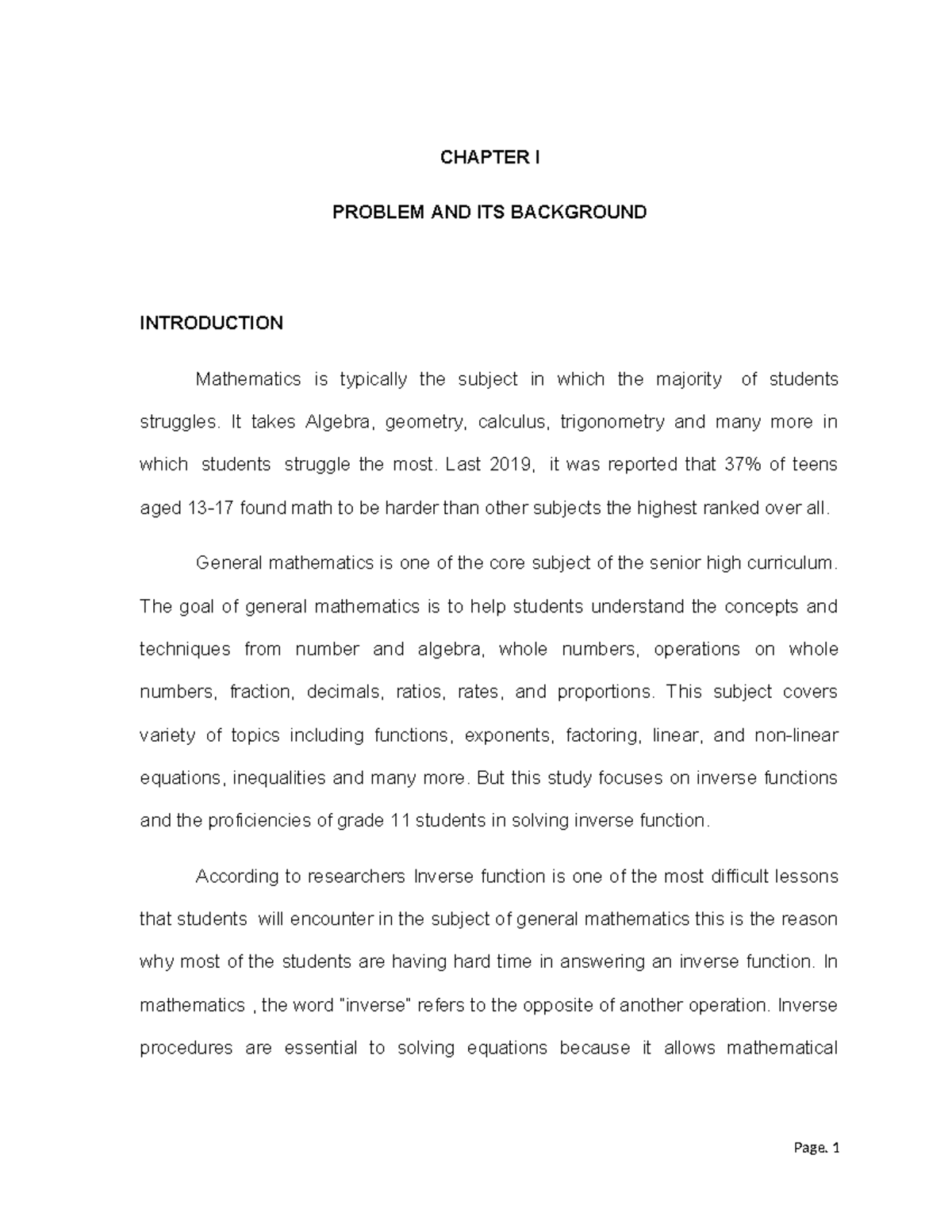 PR1 1 3 2024 - N/A - CHAPTER I PROBLEM AND ITS BACKGROUND INTRODUCTION ...