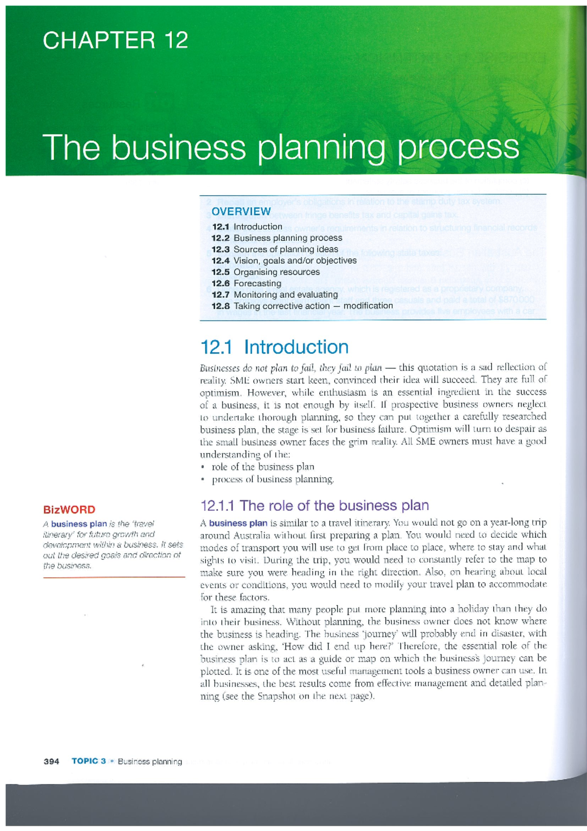 BS- Chapter 12 BUS Planning Process - Studocu