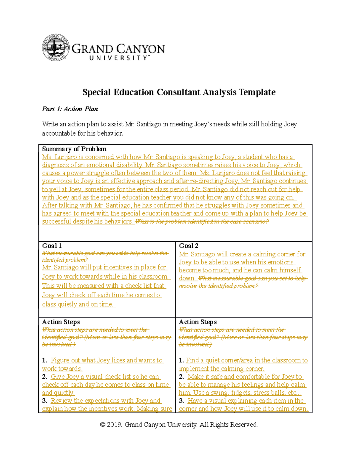 week 8 spd 310 assignment - Special Education Consultant Analysis ...