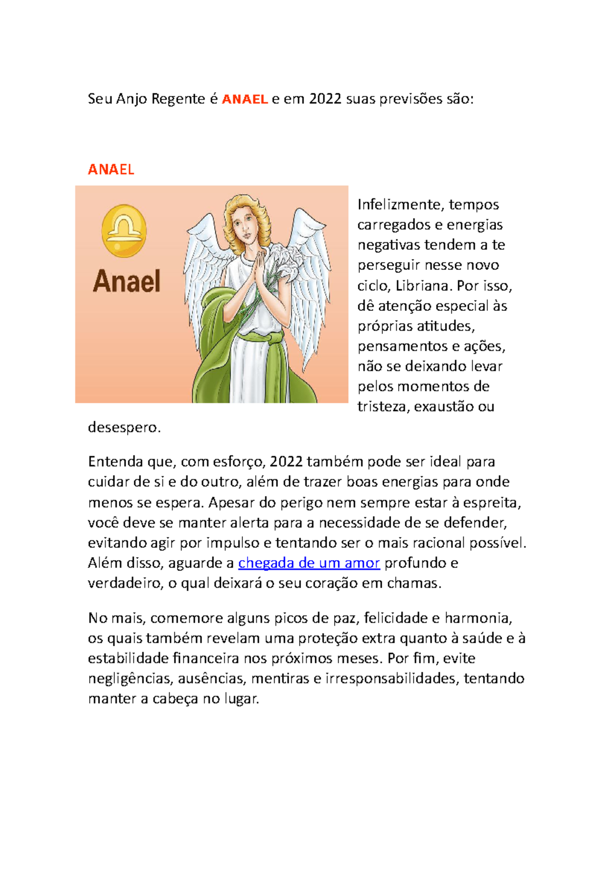 Libra Anael - Angeologia - Seu Anjo Regente é ANAEL e em 2022 suas ...