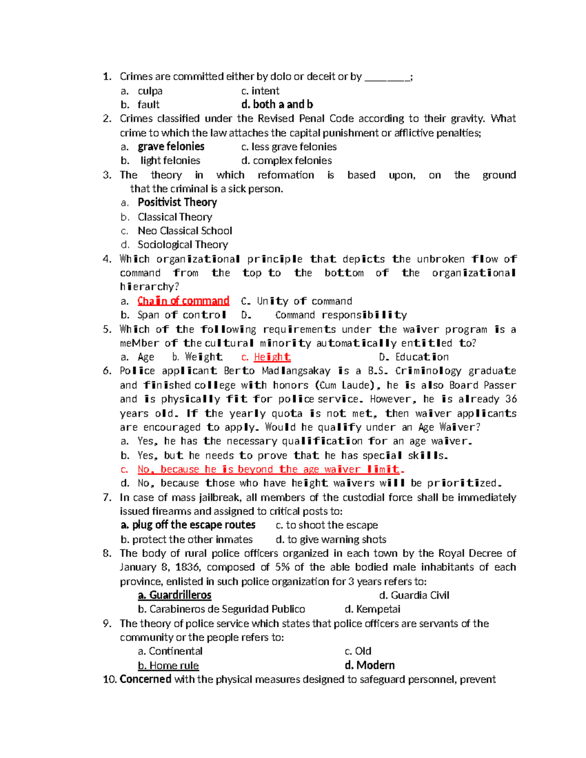 Battle OF Brain (CCJE) - mechanics - Crimes are committed either by ...