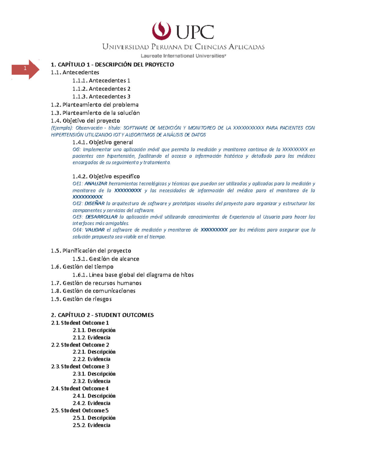 Estructura General Capitulos (Ejemplo)(1) - 1. CAPÍTULO 1 - DESCRIPCIÓN DEL PROYECTO 1 ...
