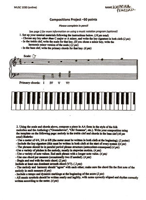 MUSC 1030 / Fundamentals of Music / Homework Assignment / Ch. 3 - Name ...