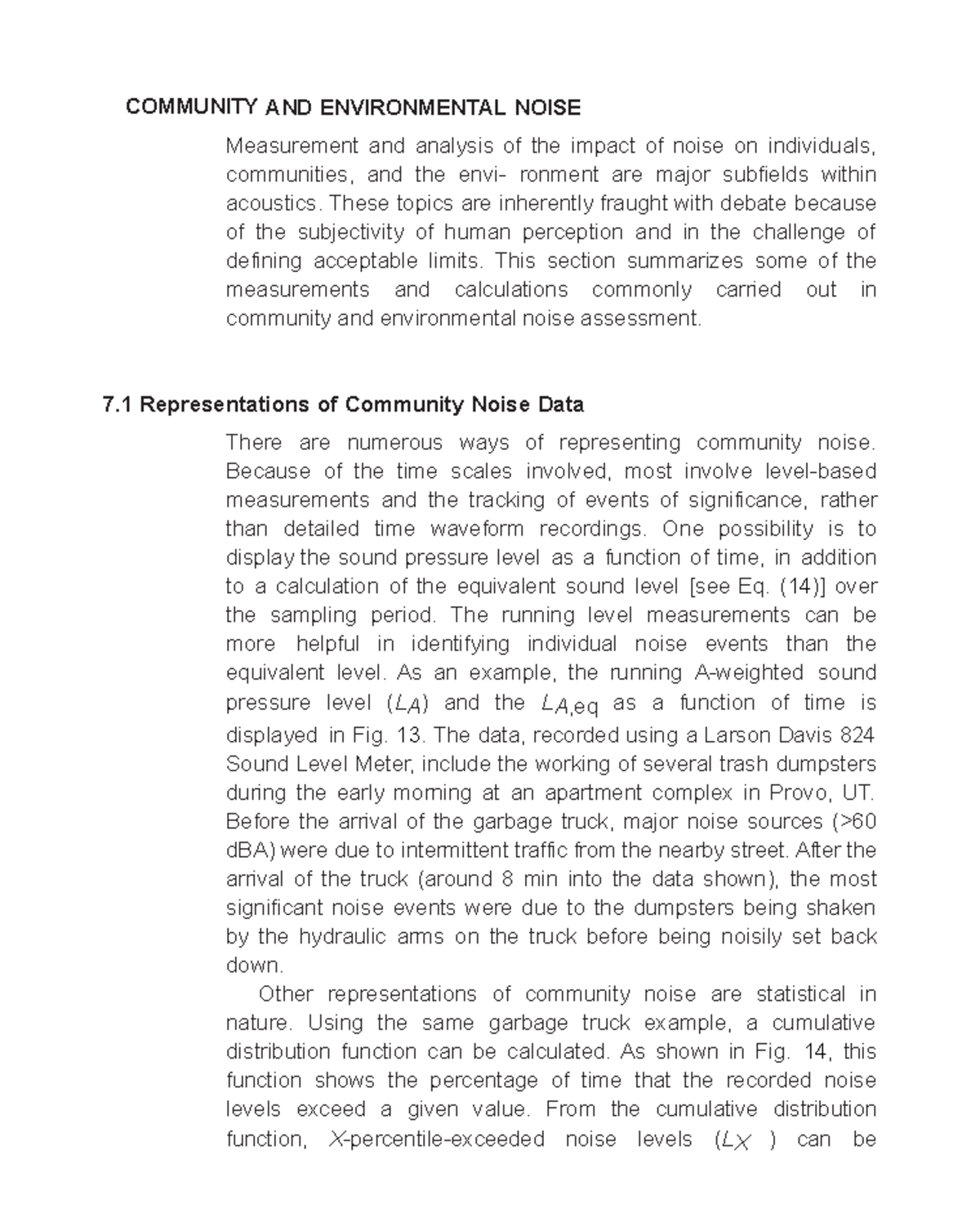 Community AND Environmental Noise - COMMUNITY AND ENVIRONMENTAL NOISE ...