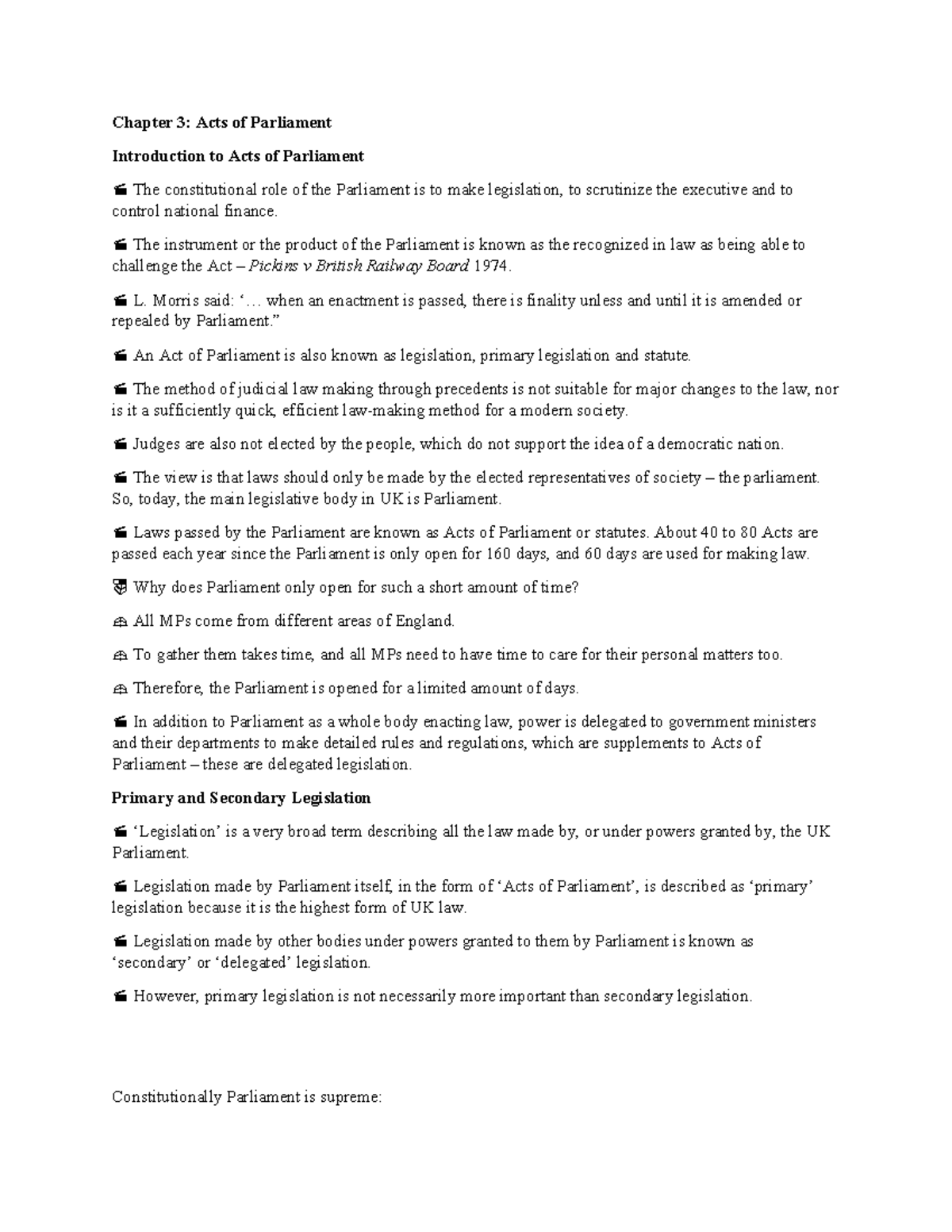 Chapter 3- Acts of Parliament - Chapter 3: Acts of Parliament ...