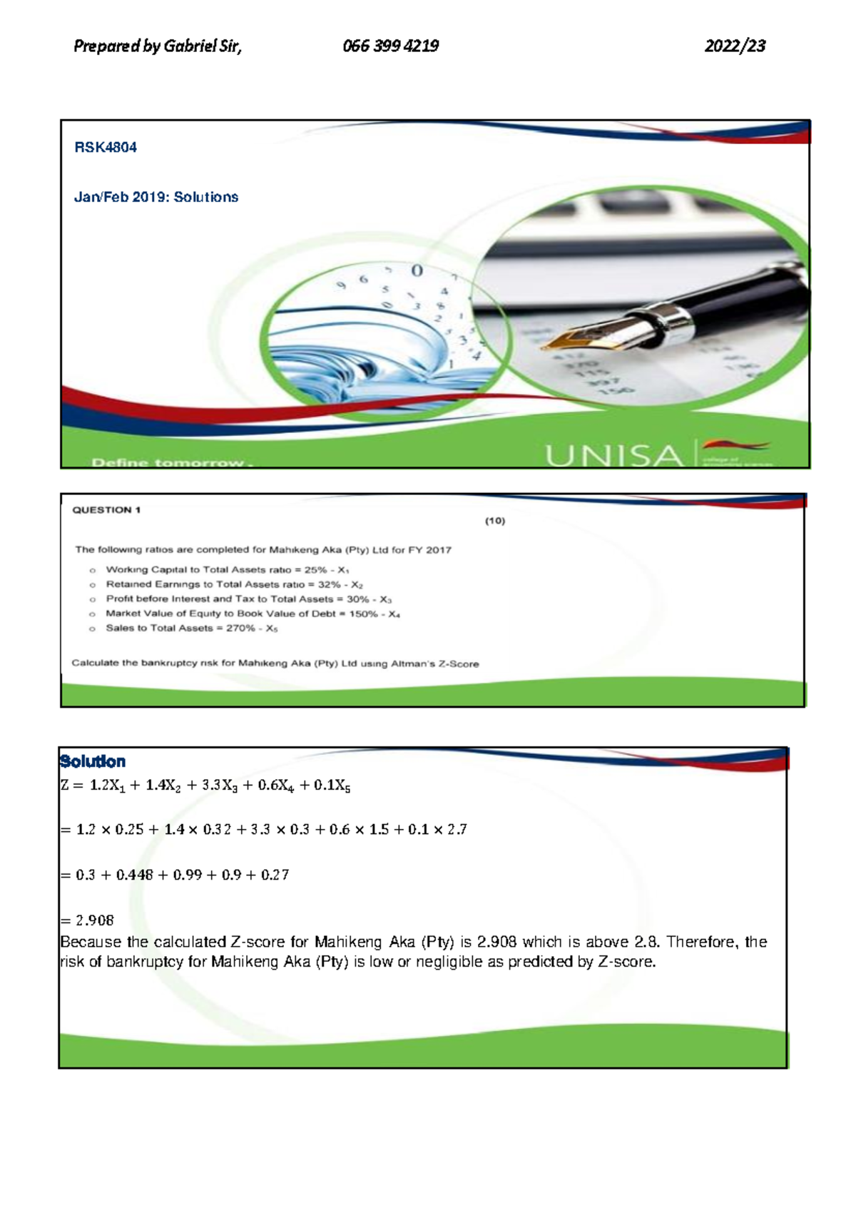 RSK 4804 january February 2019 Solutions - RSK Jan/Feb 2019: Solutions ...
