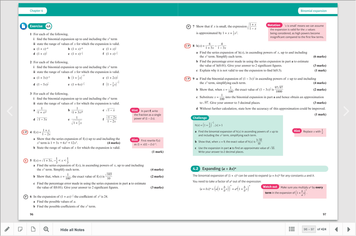 03. Edexcel A level Mathematics Pure Mathematics… - Hide all Notes 96 ...