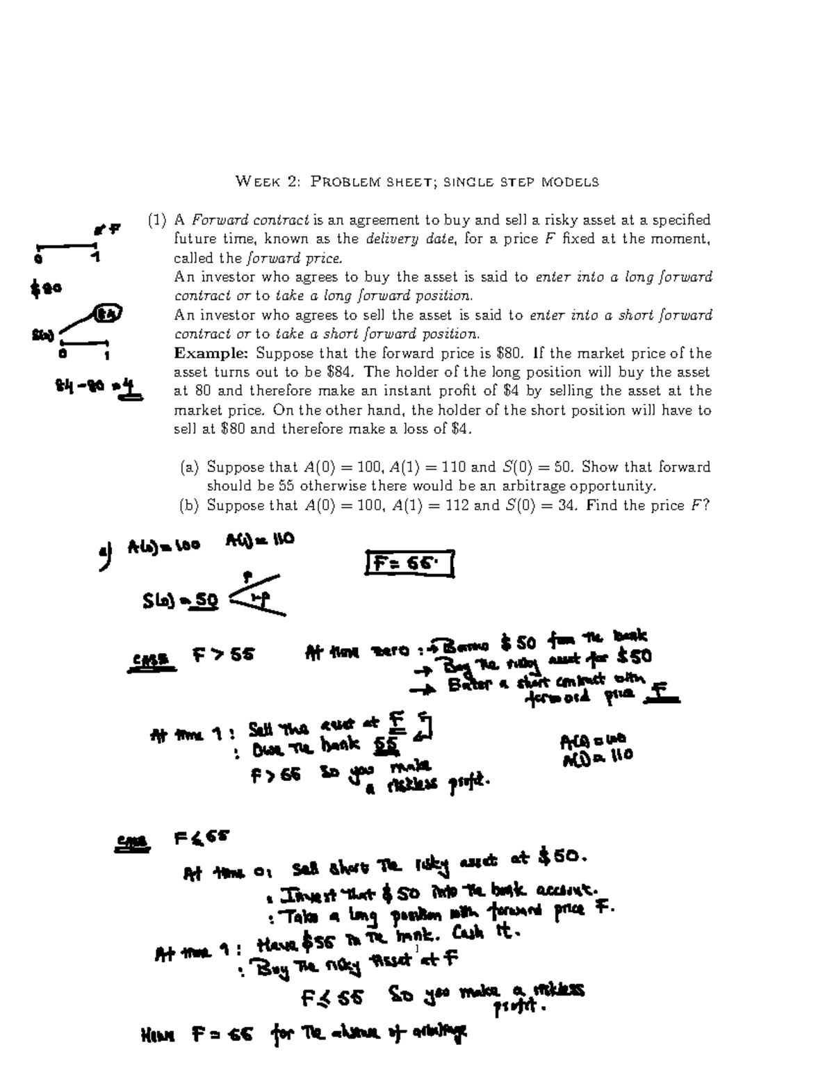 Problem set solutions merged - Week 2: Problem sheet; single step ...