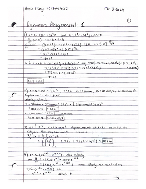 Assignment 5 - ECOR1048 Carleton University Assignment 5 1) A light ...