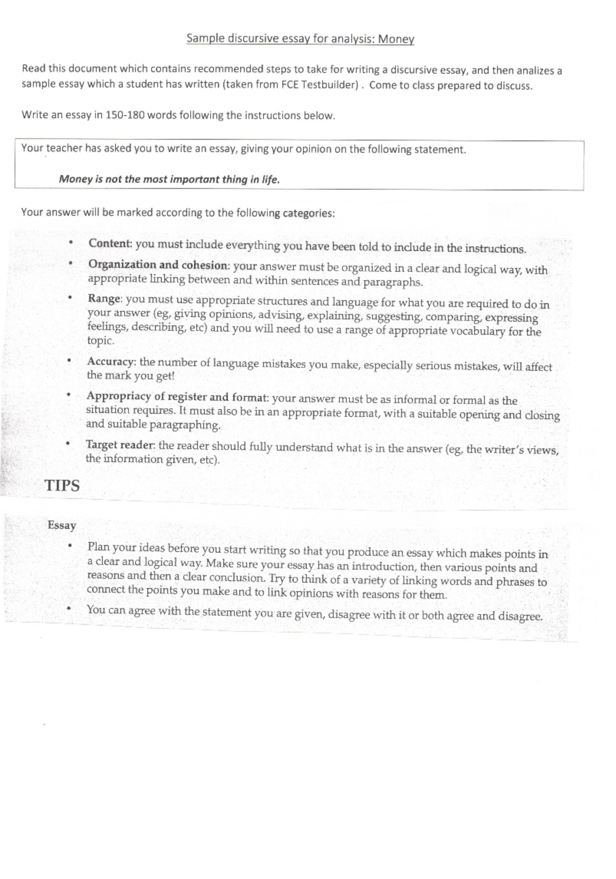 B2 Sample discursive essay for analysis FCE 3 pages - Circuitos ...