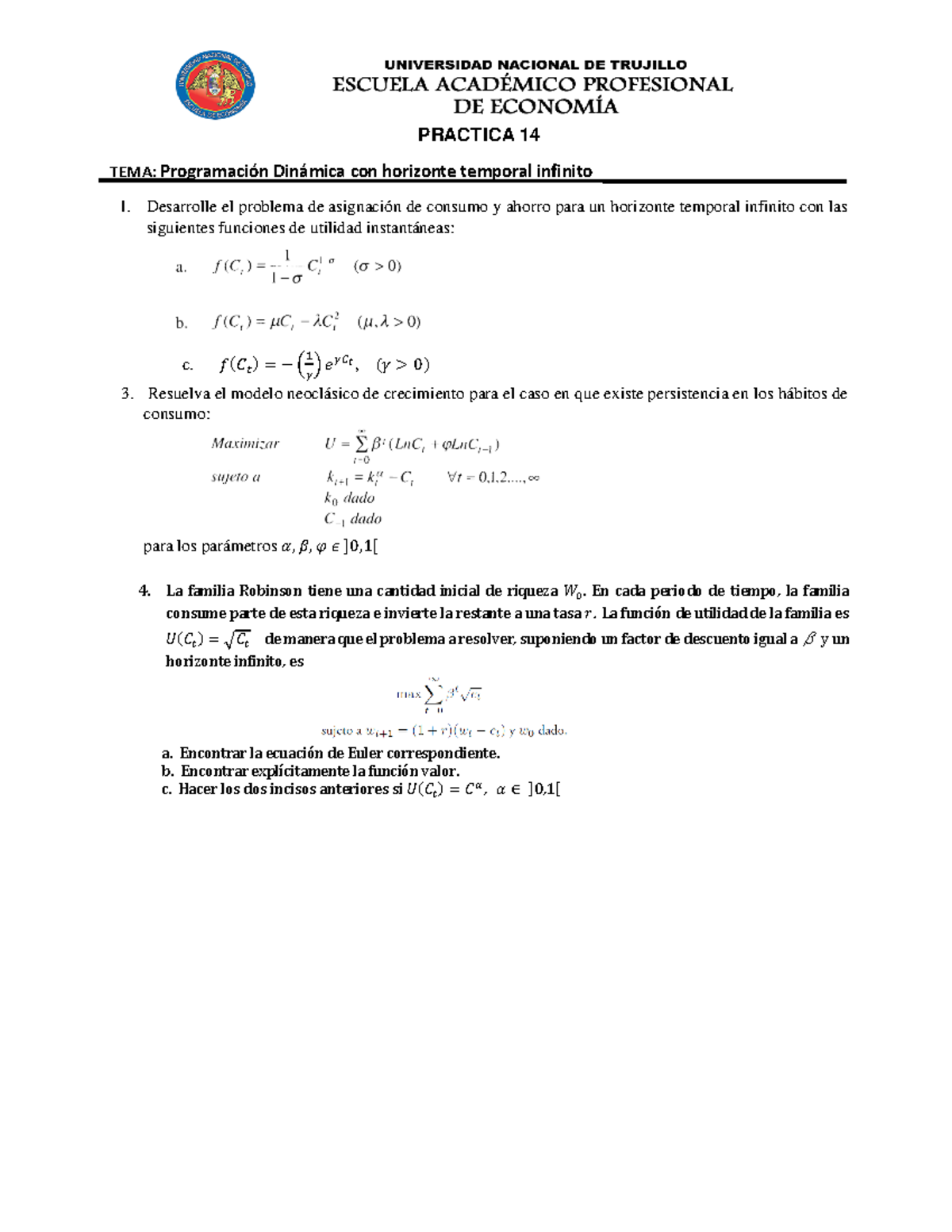 Practica 14 - 2022 - Sirve - PRACTICA 14 TEMA: Programación Dinámica ...