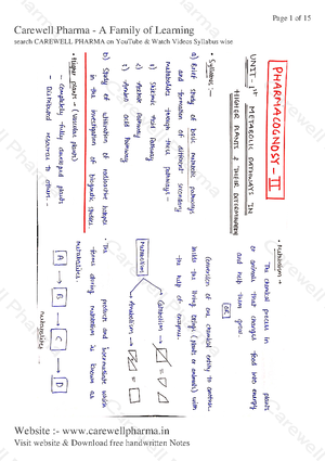 Cognosy Practical Material - B Pharmacy - Studocu
