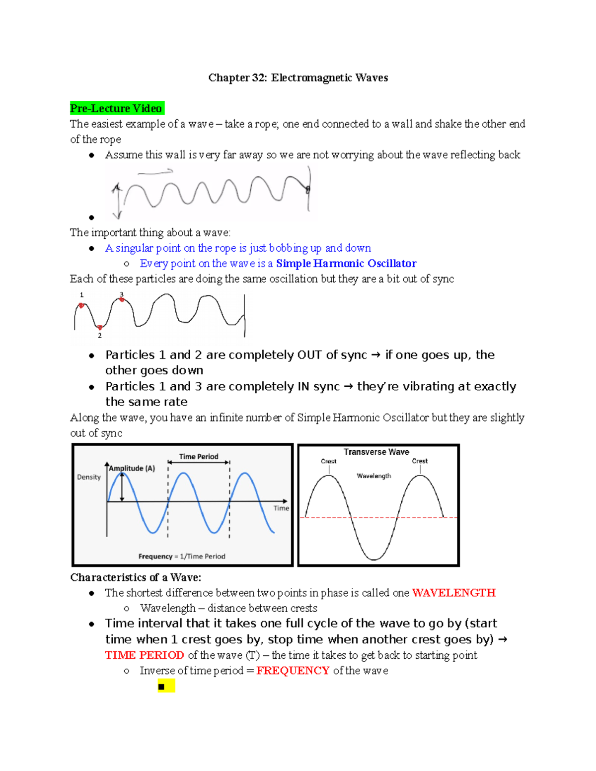 Chapter 32 Electromagnetic Waves - Chapter 32: Electromagnetic Waves ...