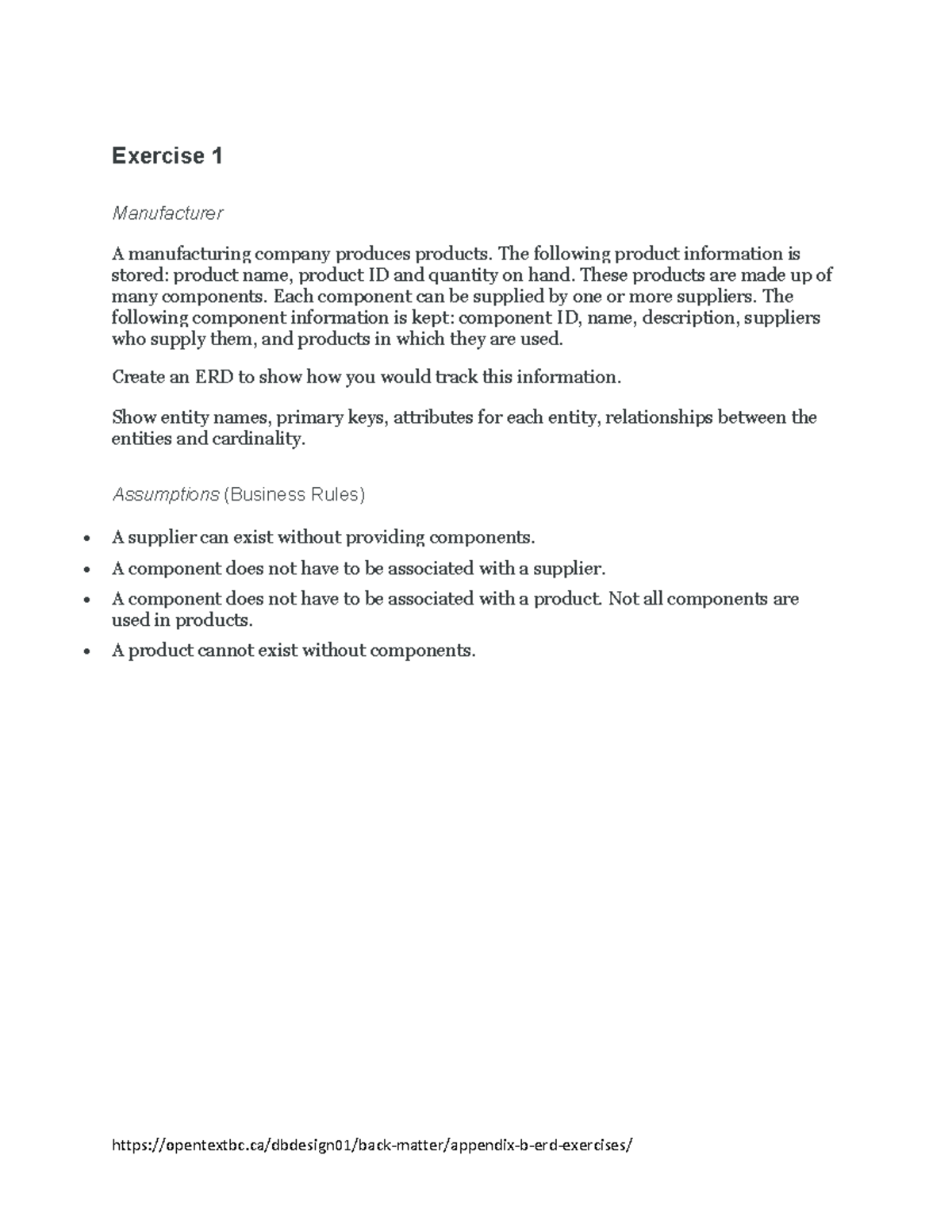 Manufacturing Exercise ERD - opentextbc/dbdesign01/back-matter/appendix ... Manufacturing Exercise ERD - opentextbc/dbdesign01/back-matter/appendix ...