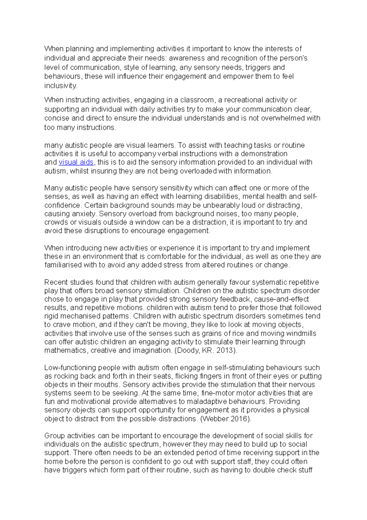 Activity Support For Individuals With Autism When Planning And activity-support-for-individuals-with-autism-when-planning-and