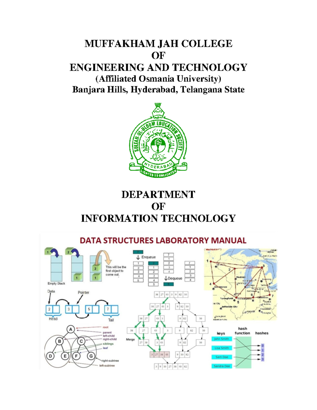 Datastrlabmanualbit 232 - MUFFAKHAM JAH COLLEGE OF ENGINEERING AND ...