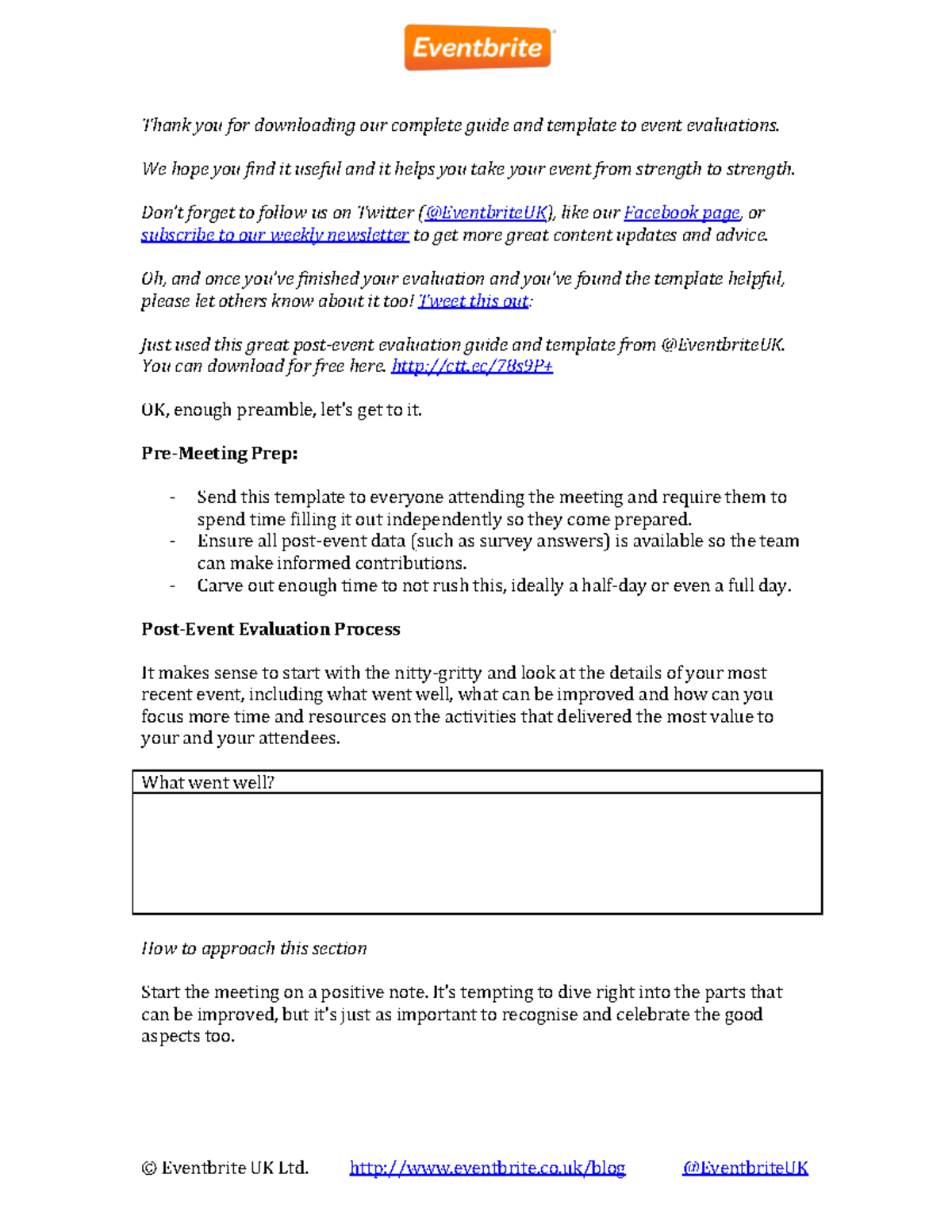 DS01 Event Evaluation Template - Thank you for downloading our complete ...