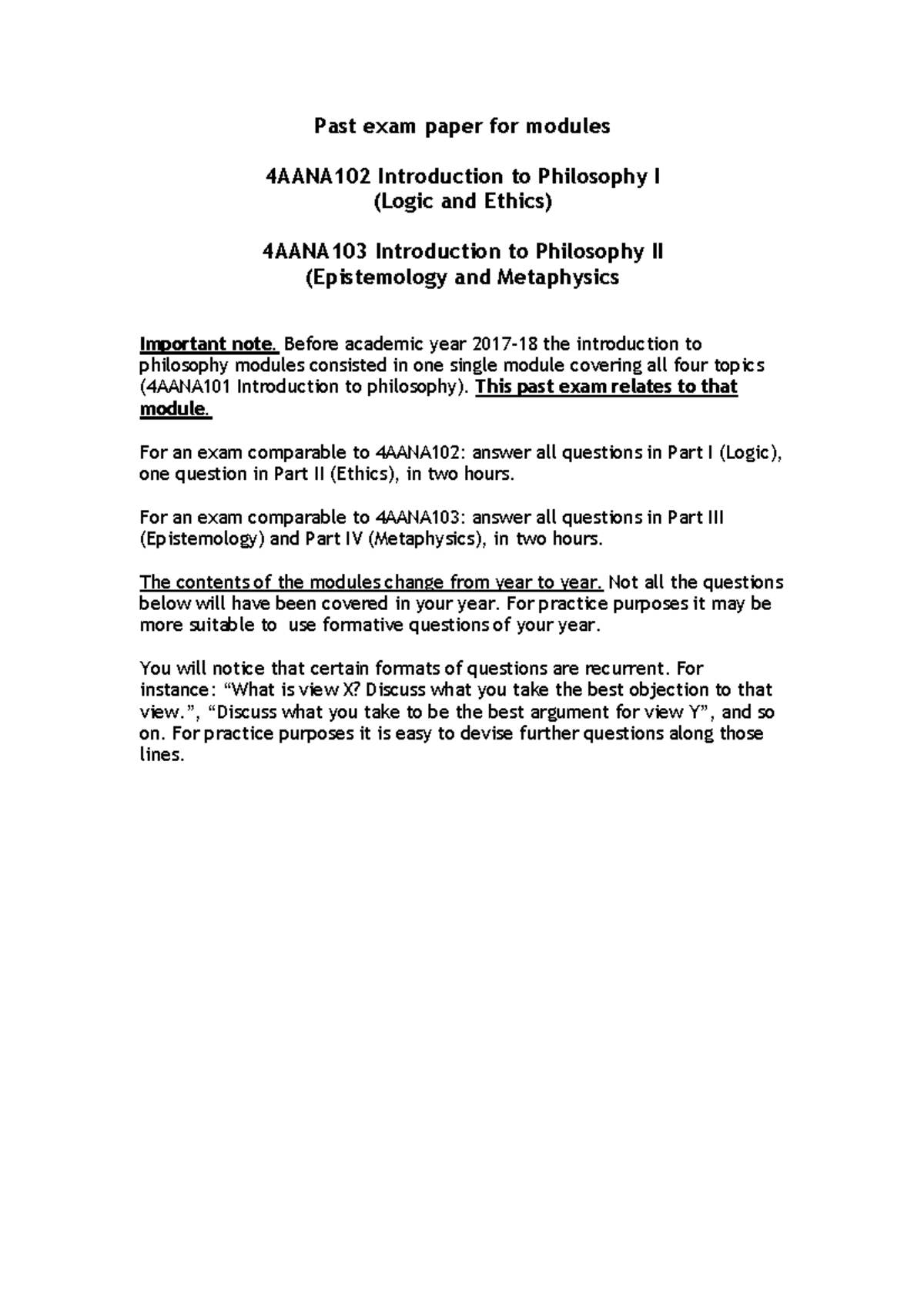 sample-exam-philosphy-i-past-exam-paper-for-modules-4aana102