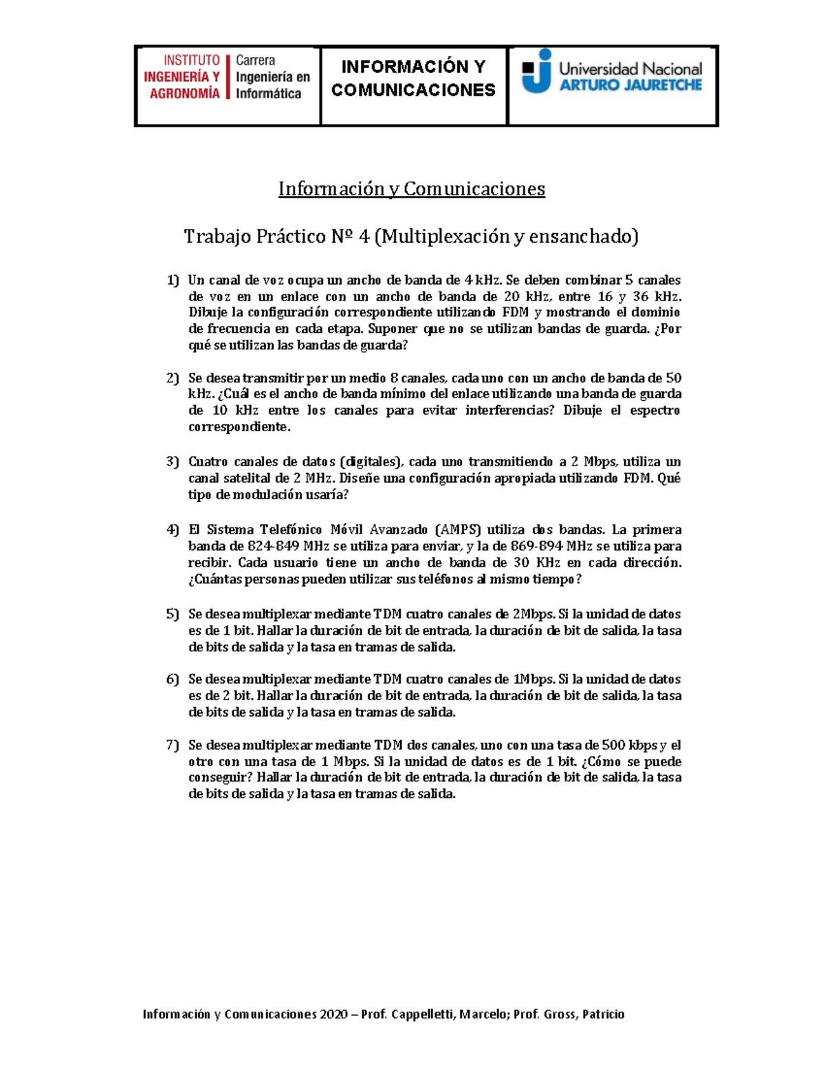 2020 - Trabajo Practico N4 - Warning: TT: undefined function: 32 INFORMACIÓN Y COMUNICACIONES ...