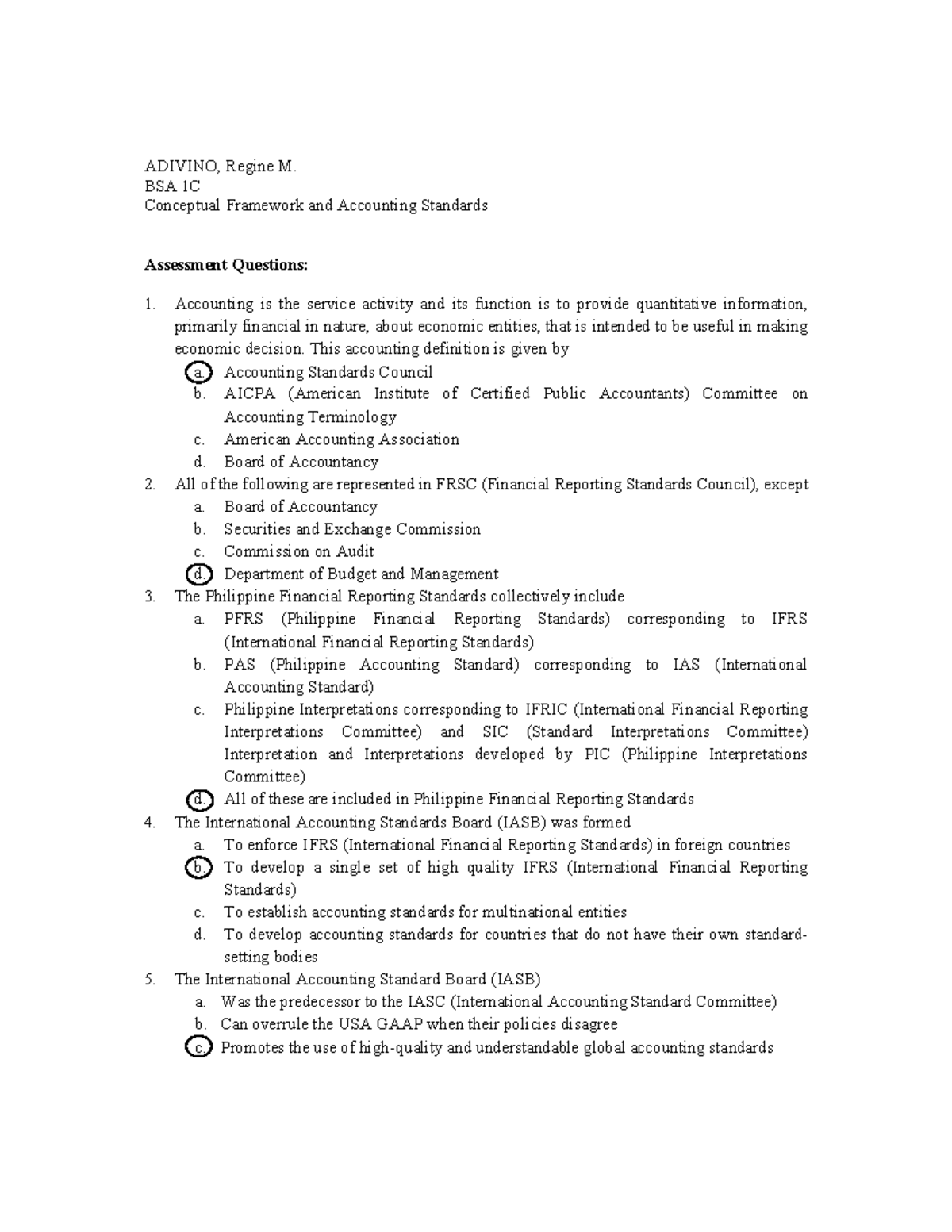 Sample/practice exam 2020, questions and answers - ADIVINO,RegineM ...
