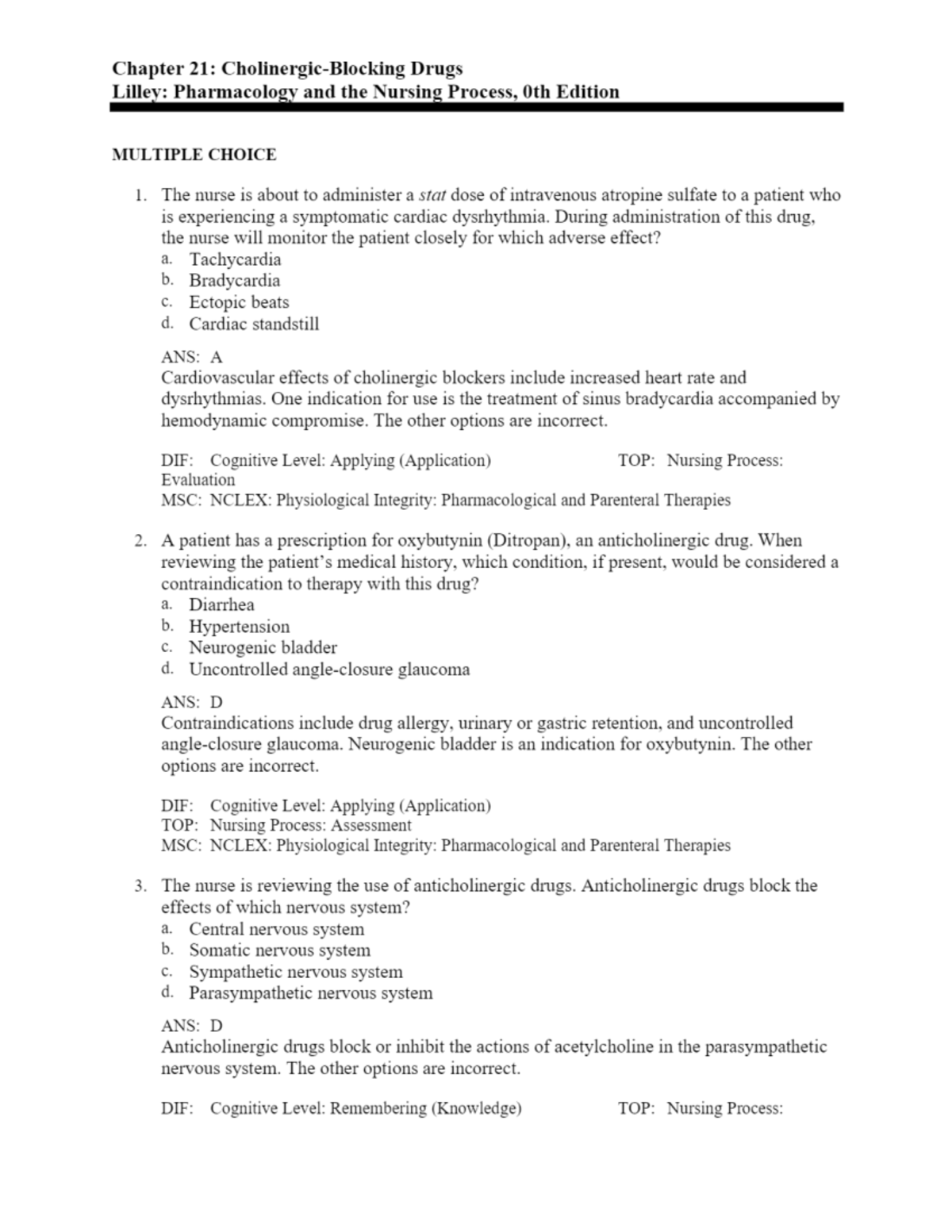 Ch 21 Pharm - Ch21 - PHARM3 - Studocu