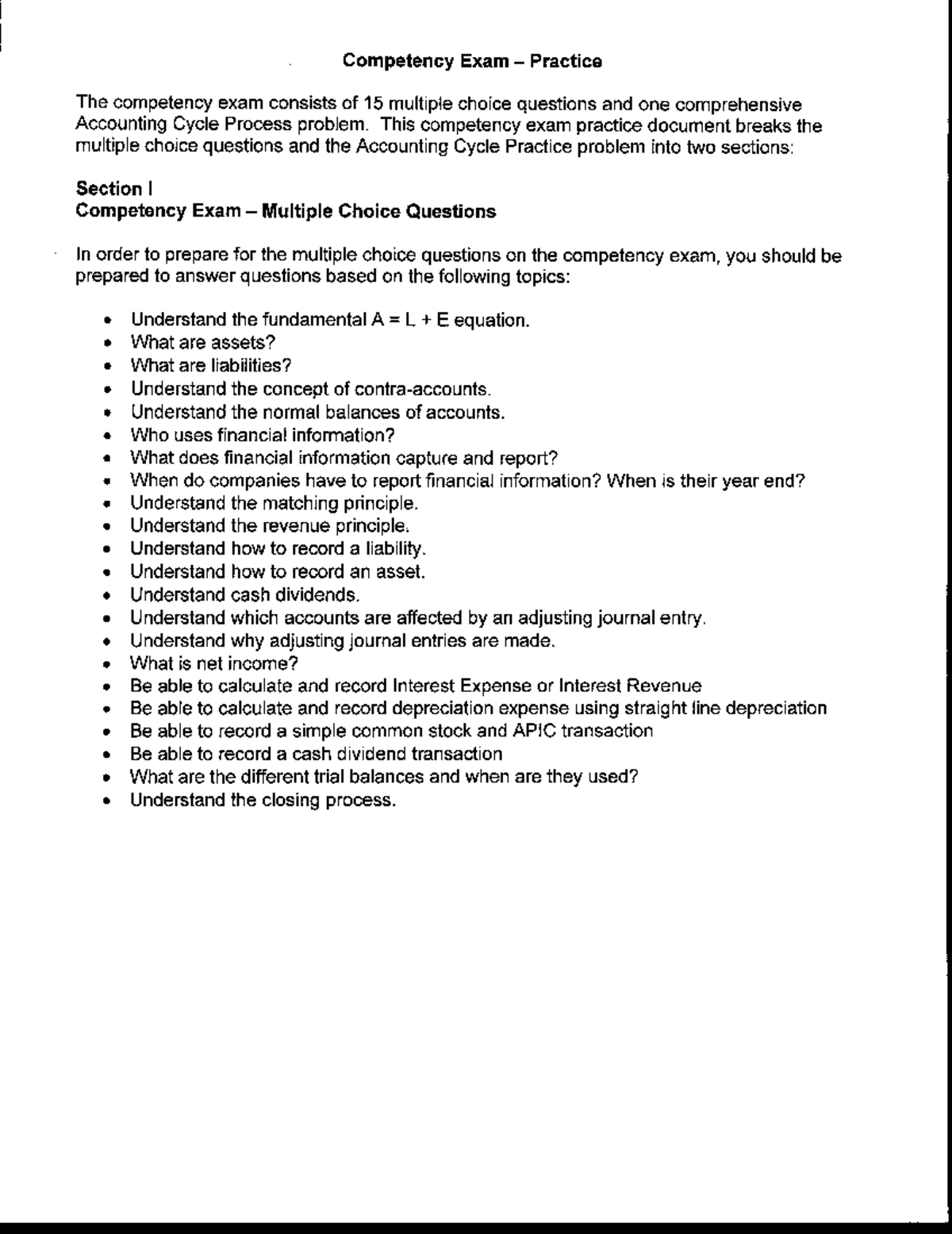 Business-Practice Exam - Bachelor of Science in Accountancy - Studocu