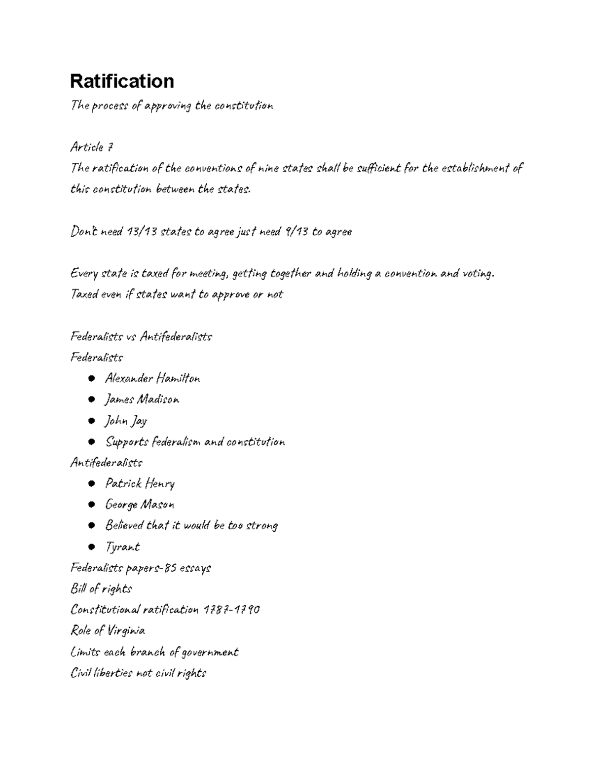 Ratification - Ratification The pos of apv te cotin Aril 7 The rafiti ...