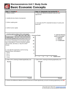 Micro Unit 1 Multiple-Choice Questions - AP Micro Unit 1 Multiple ...