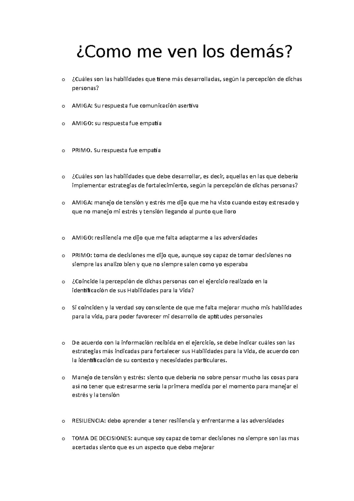 Como me ven los demás - ACTIVIDAD SENA DE COMO ME VEN LOS DEMAS ...