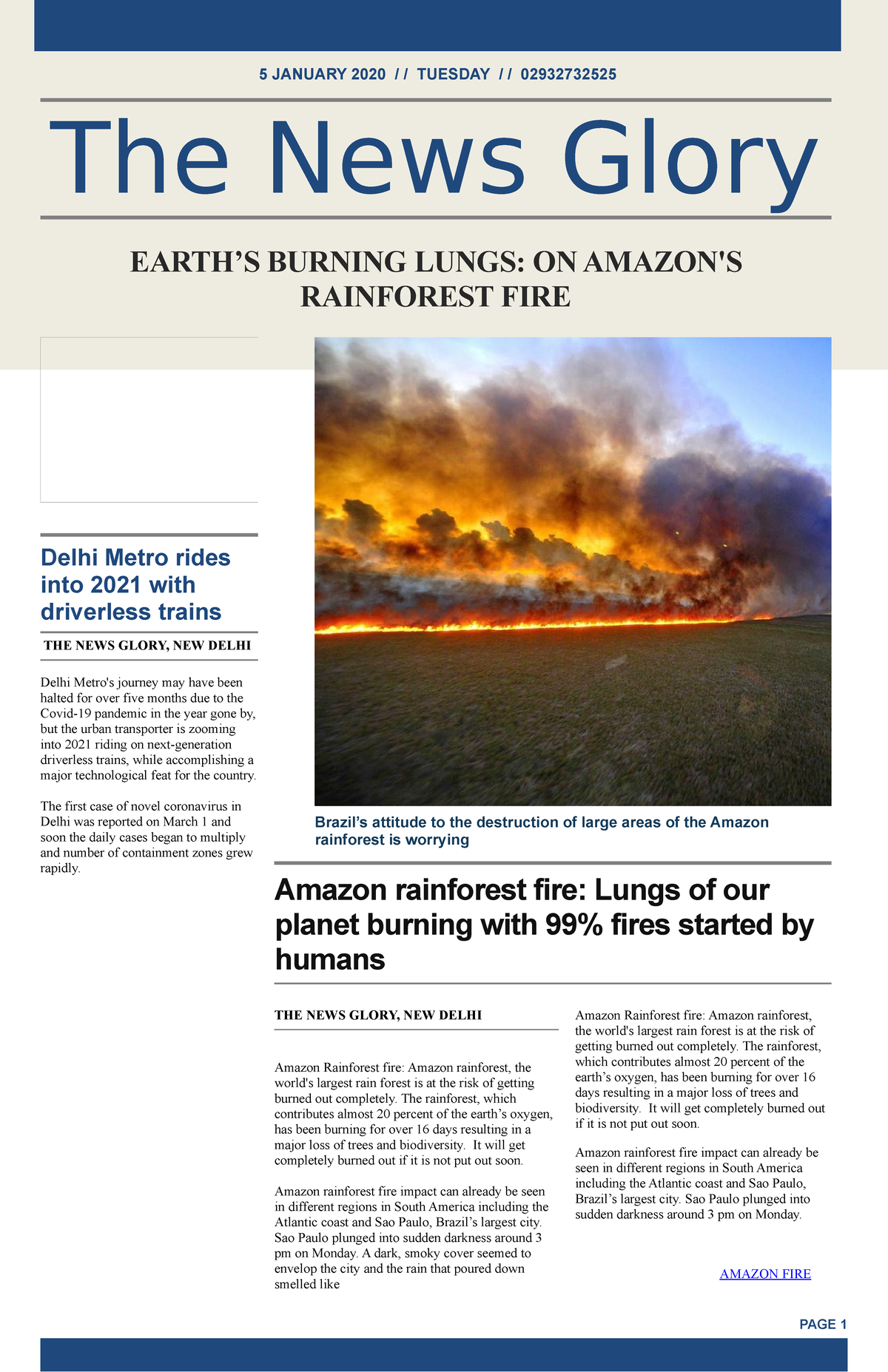 Article assignment - 5 JANUARY 2020 / / TUESDAY / / 02932732525 The ...