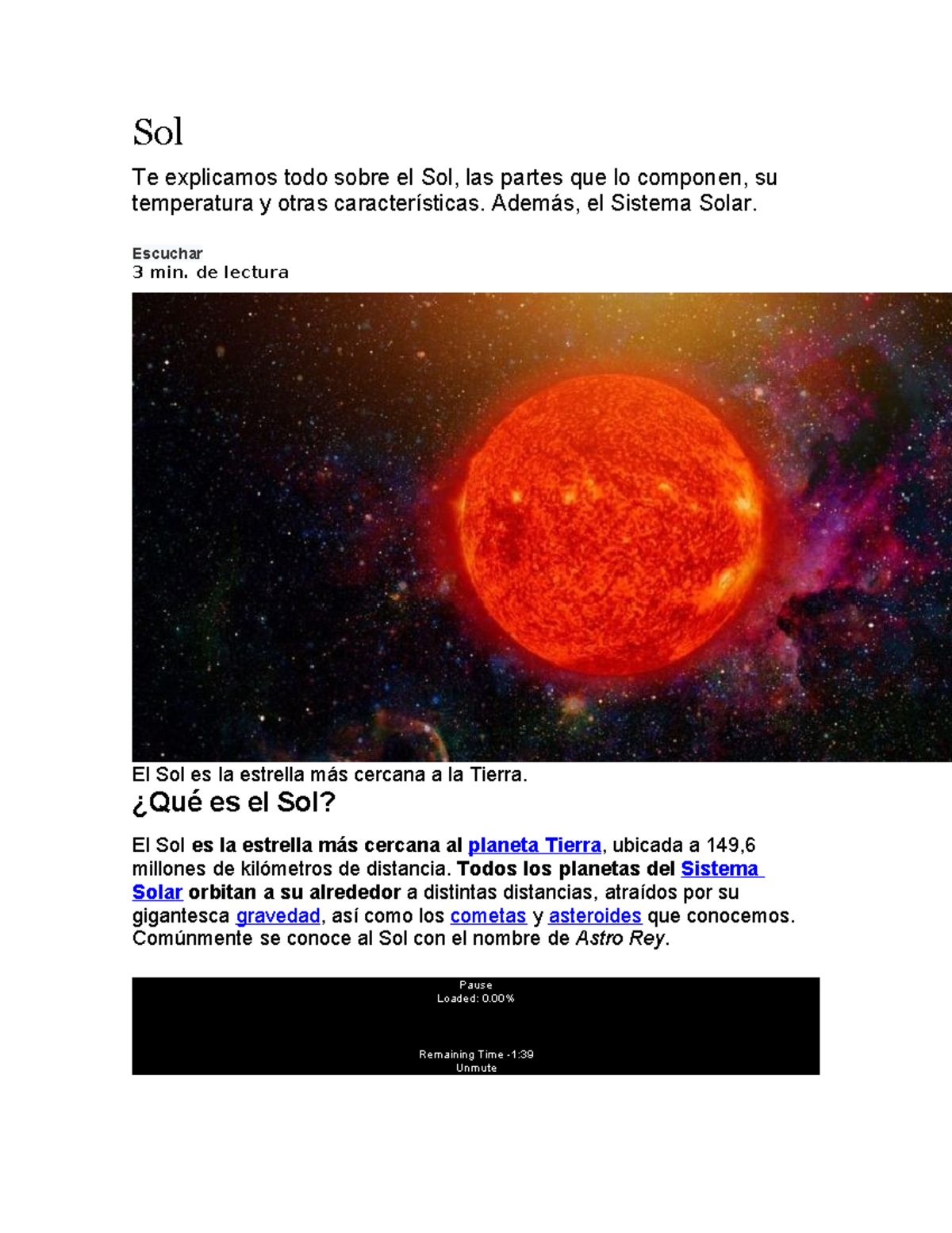 EL SOL - EYY - Sol Te explicamos todo sobre el Sol, las partes que lo ...