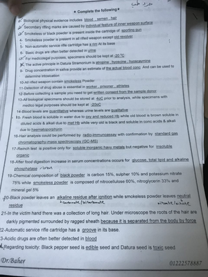 Forensic chemistry questions and answers - Studocu