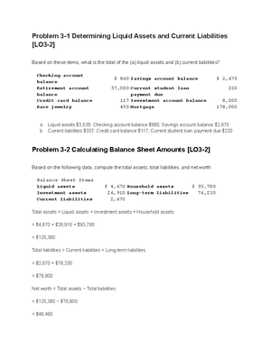 Personal finance Chaper 4 HW pt1 - CHAPTER 4 HW PART 1 Problem 4-1 ...